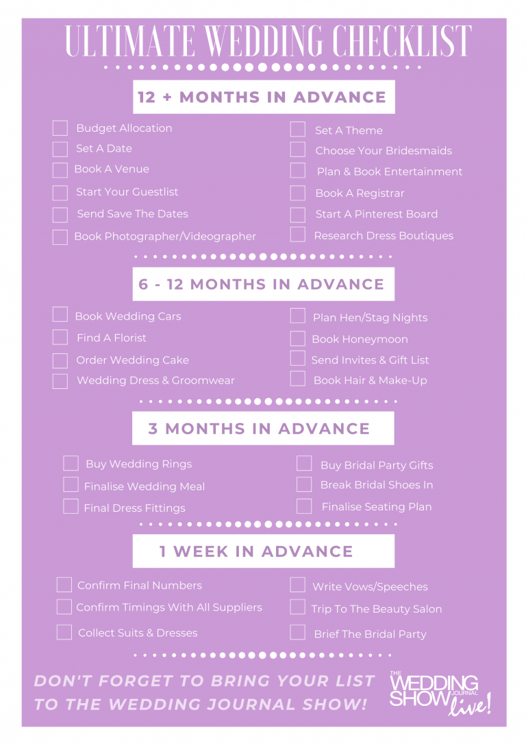 Bridal Checklist: Your Ultimate Planner | Wedding Journal