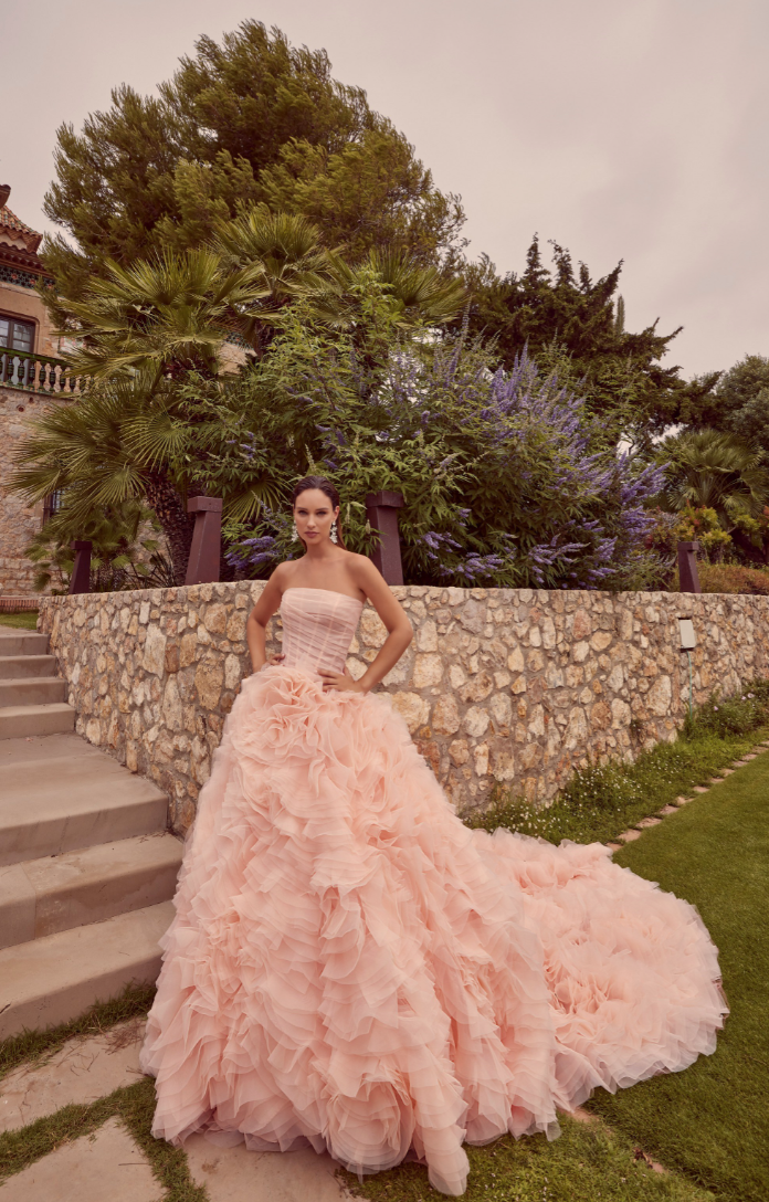 How to Successfully Wear a Pink Wedding Dress | Wedding Journal